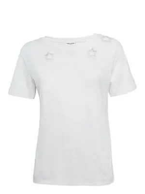 Saint Laurent Star-motif T-shirt - White