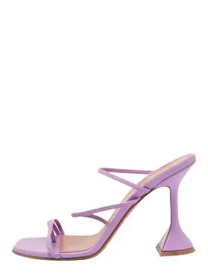 Amina Muaddi 110mm Naima Sandals - Purple