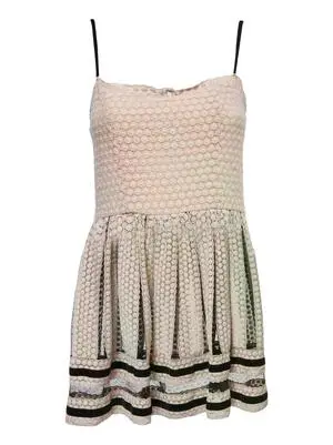 Red Valentino Floral Lace Mini Dress - Pink