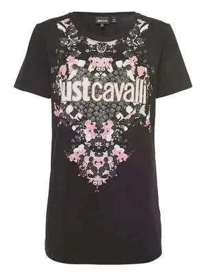 Just Cavalli Pre-owned Floral-print T-shirt - Black