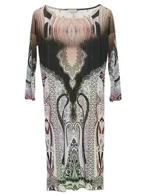 Etro Paisley-print Long Sleeve Dress - Neutrals