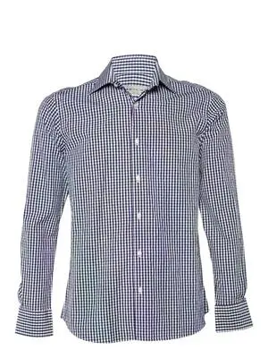 Etro Check-print Shirt - Blue