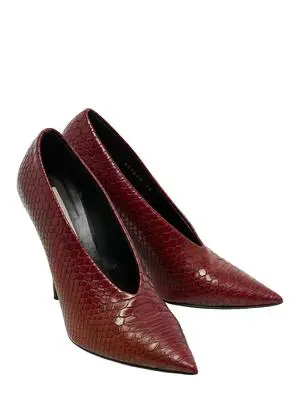 Stella McCartney Leather Heeled Pumps - Red