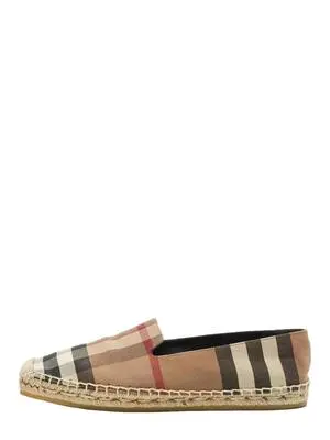 Burberry Check-print Canvas Espadrilles - Brown