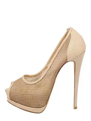 GIUSEPPE ZANOTTI 140mm Peep-toe Pumps - Neutrals