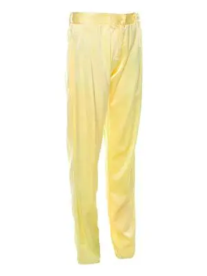 BLUMARINE Silk Zip Trousers
