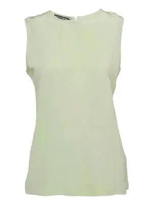 Dolce & Gabbana Sleeveless Silk Top - Green