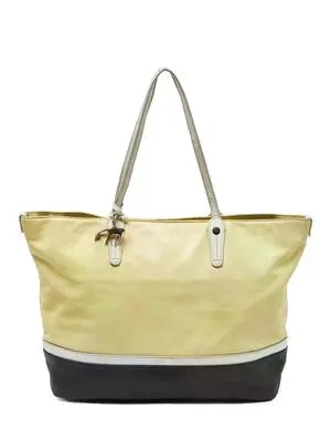 Bally Vintage Leather Tote Bag - Yellow