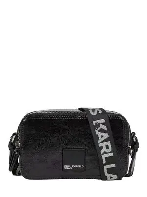 Karl Lagerfeld Logo Camera Bag - Black