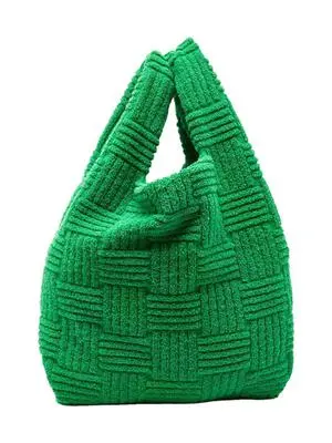 Bottega Veneta Woven Shoulder Bag - Green