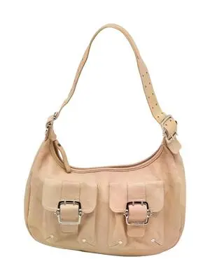 Longchamp Leather Buckle-detail Shoulder Bag - Neutrals