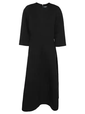 Max Mara Jersey Knit Midi Dress - Black