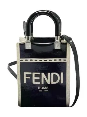 Fendi Logo-print Shoulder Bag - Black