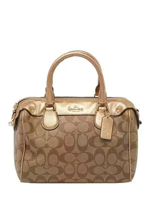 COACH VINTAGE Logo-embossed Tote Bag - Brown