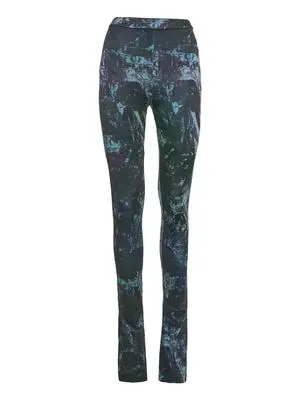 Off-White Abstract-print Leggings - Black