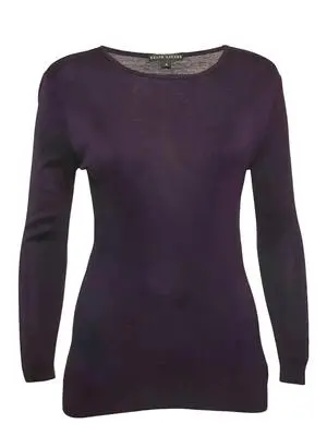 Polo Ralph Lauren Long Sleeve Cotton Top - Purple