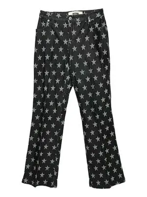Moschino Star-print Flared Trousers - Black