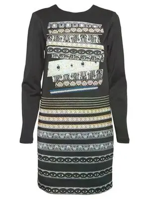 KENZO Printed Long-Sleeve Dress