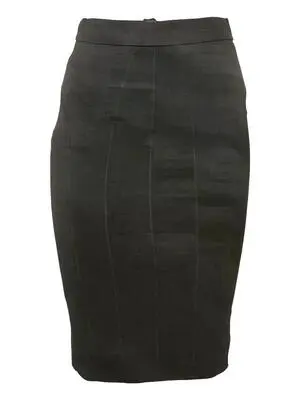 Dolce & Gabbana Stretch-crepe Pencil Skirt - Black