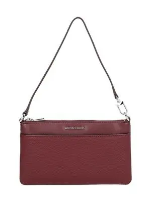 Michael Kors Leather Clutch - Bordeaux