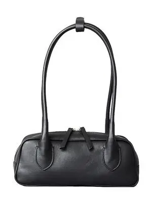 HYER GOODS Mini La Strada East West Shoulder Bag Black/silver