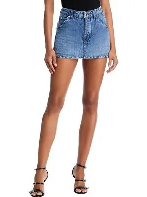 Alexander Wang T High-rise Carpenter Skort - Vintage Marbled Blue
