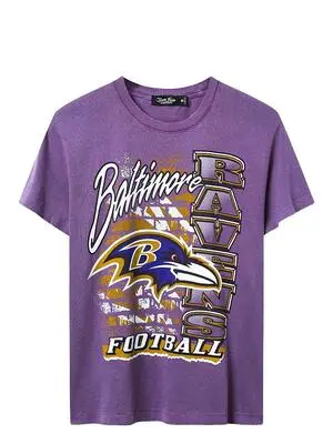 Junk Food Clothing Nfl Baltimore Ravens Brick Vintage Tee - Purple