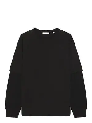 Helmut Lang Double Layer Waffle T-shirt - Black