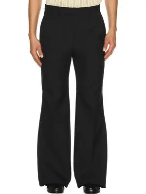 Valentino Garavani Diagonal Wool Trouser - Nero