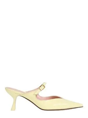 Zimmermann Patent-leather Mules - Pastel Yellow