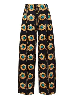 La DoubleJ La Comasca Printed Jersey Pants - Black
