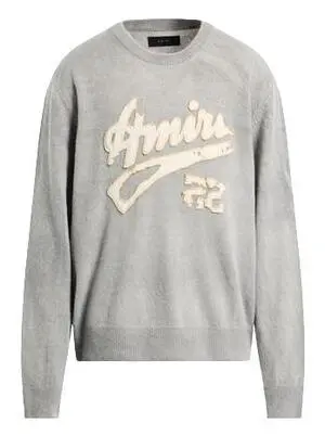 Amiri Crewneck Cashmere Sweater - Grey