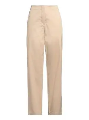 Emporio Armani Cotton Gabardine Straight-leg Pants - Beige