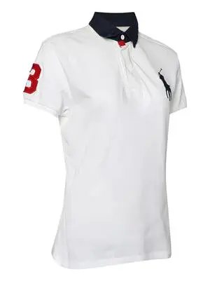 Polo Ralph Lauren Contrast-collar Polo Top - White