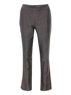 JOSEPH Duke Patterned Trousers - Black