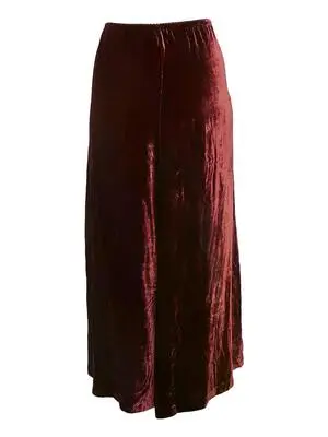 ALEXANDER MCQUEEN Velvet A-Line Midi Skirt
