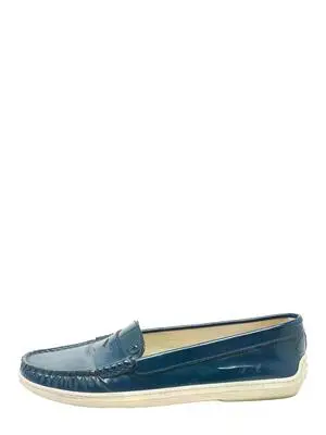 TOD'S Patent-leather Loafers - Blue