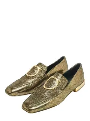 SALVATORE FERRAGAMO Glitter-Embellished Loafers