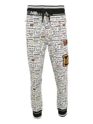Dolce & Gabbana Logo-print Track Pants - White