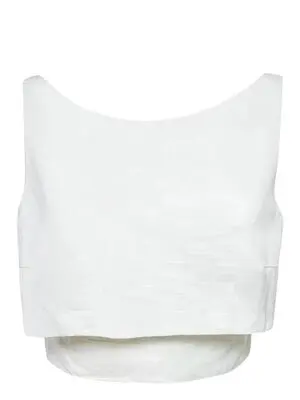 Alexander McQueen Double-layer Top - White