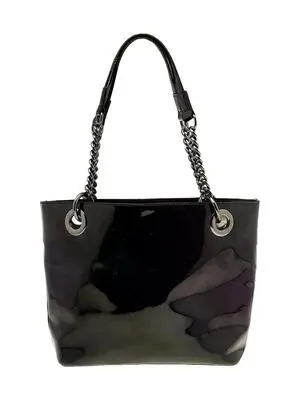 Dkny Tote Bag With Chain Handles - Black