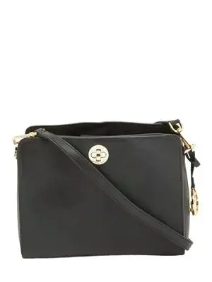Michael Kors Leather Crossbody Bag - Black