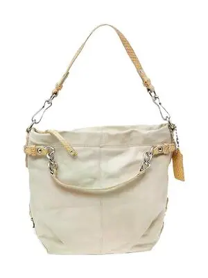 COACH VINTAGE Leather Chain Shoulder Bag - Neutrals