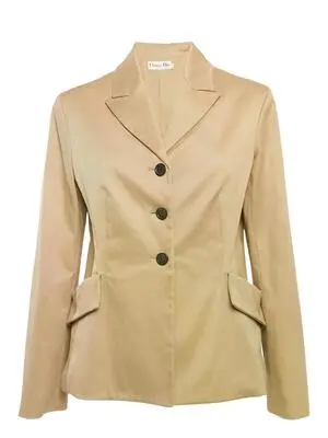 Dior Single-breasted Gabardine Blazer - Neutrals