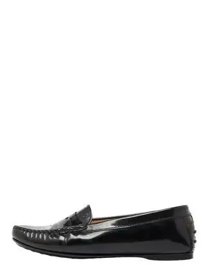 TOD'S Patent Leather Loafers - Black
