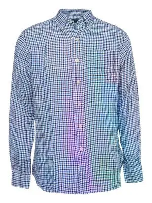 Polo Ralph Lauren Pre-owned Gingham Linen Shirt - Blue