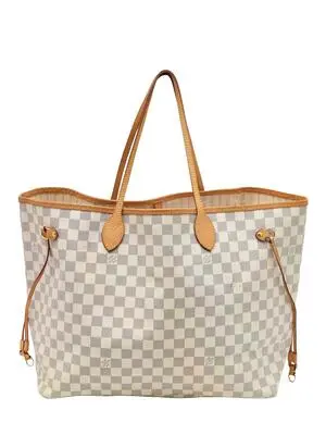 LOUIS VUITTON Neverfull Gm Tote Bag - White