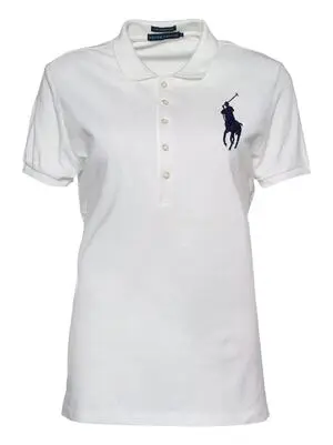 Polo Ralph Lauren Polo Pony-embroidered Polo Top - White