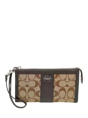 COACH VINTAGE Leather-trim Clutch - Neutrals