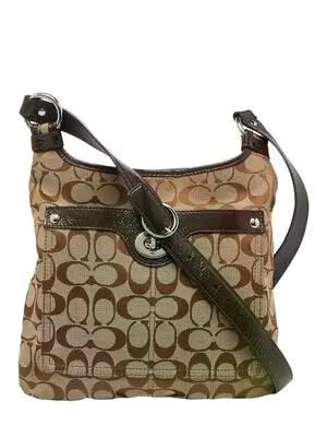 COACH VINTAGE Signature Crossbody Bag - Brown